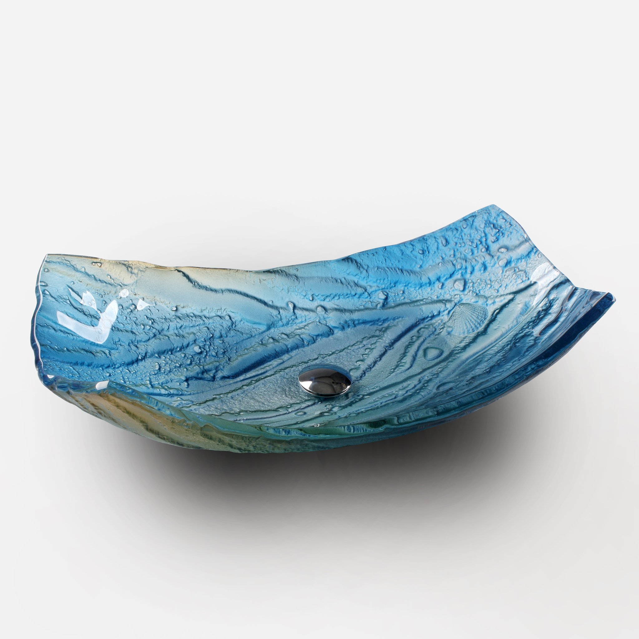 Glass washbasin "Oceanic" WB138 - Glass wash basins | AM studio